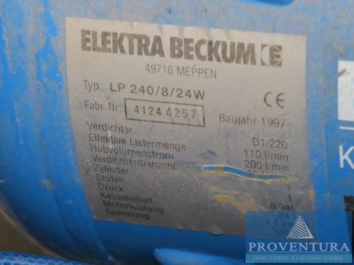 Mobilkompressor ELEKTRA BECKUM LP 240/8/24W